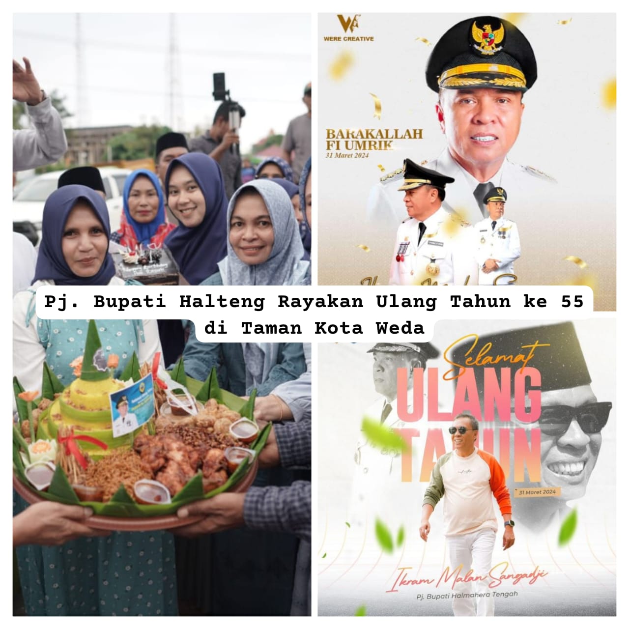 Pj. Bupati Halteng Banjir Ucapan dan Doa di Ulang Tahunnya yang ke-55 - teropongmalut.com